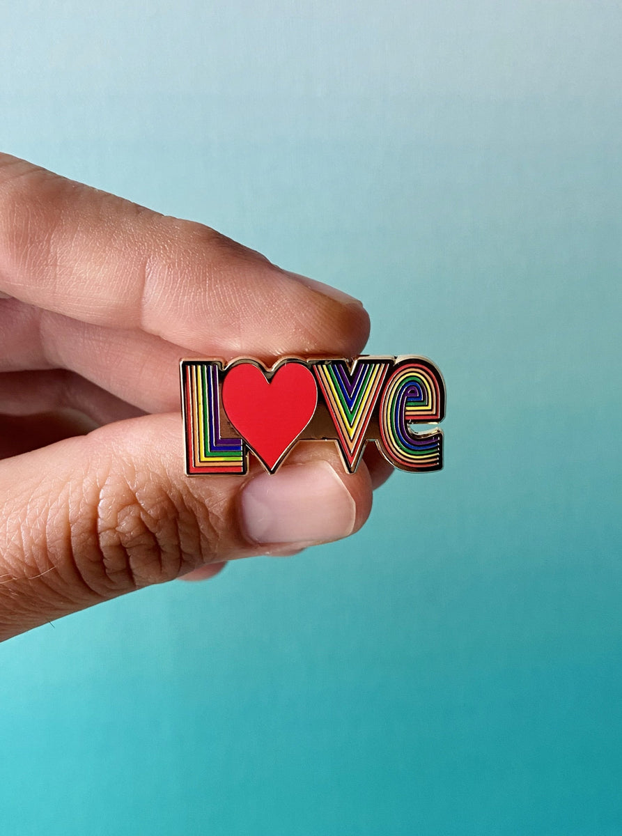 Love Pride Enamel Pin – anchortwentyfour